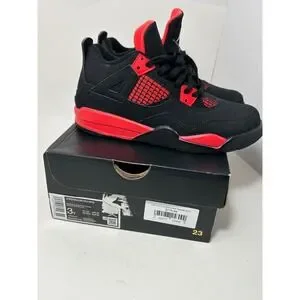 Jordan | Shoes | Jordan 4 Retro Red Thunder Black Crimson Bq76696 Boys ...